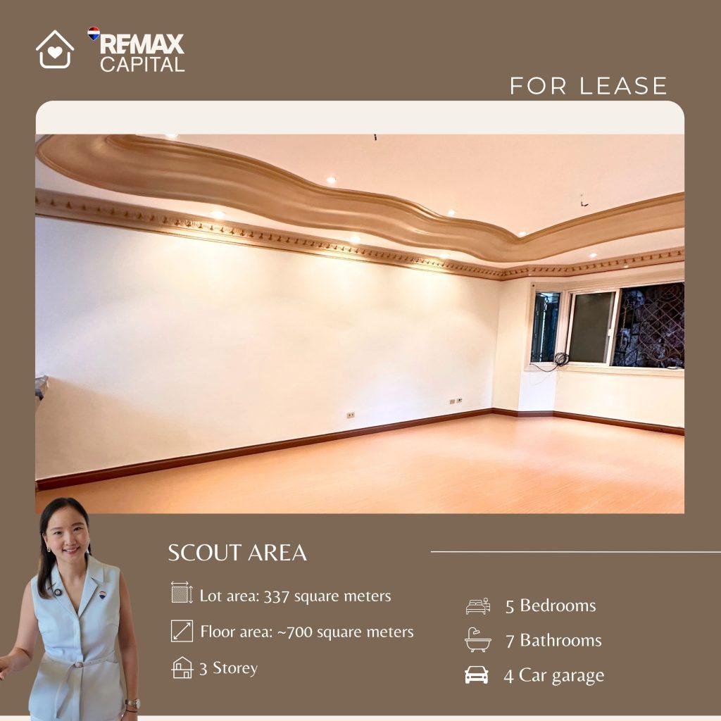 [SOLD] Scout Area Single Detached House for Lease! Quezon City - Property Source PH